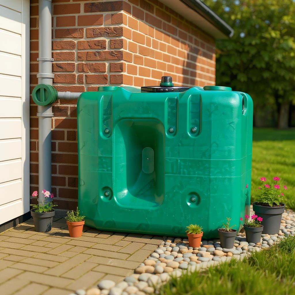 citerne eau de pluie rectangulaire aérienne - jumelable - 1500 l.